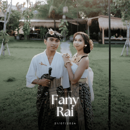 Metatah Fany & Rai - Undangan Digital Bali